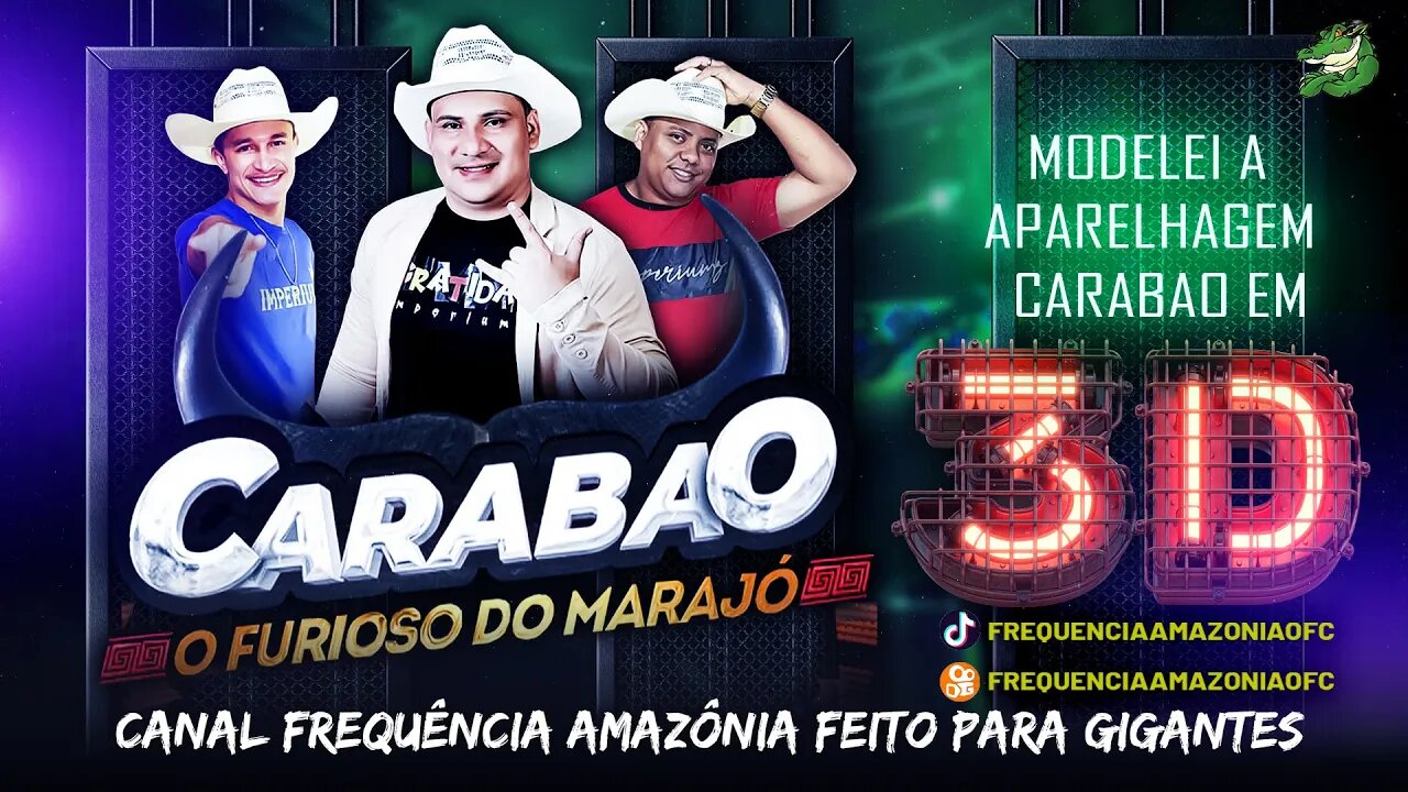 Modelei toda estrutura da aparelhagem #Carabao em 3D - CD festa na vila ...