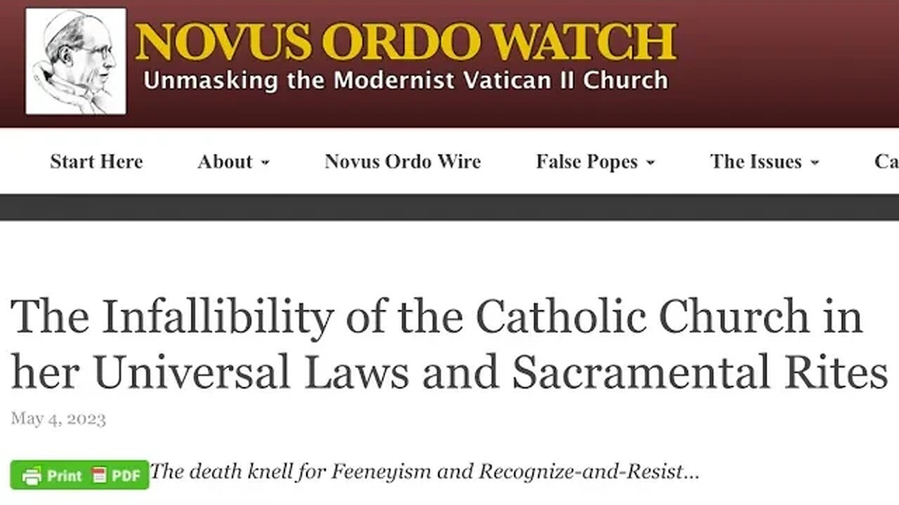 The Infallibility of the Catholic Church in her Universal Laws ...