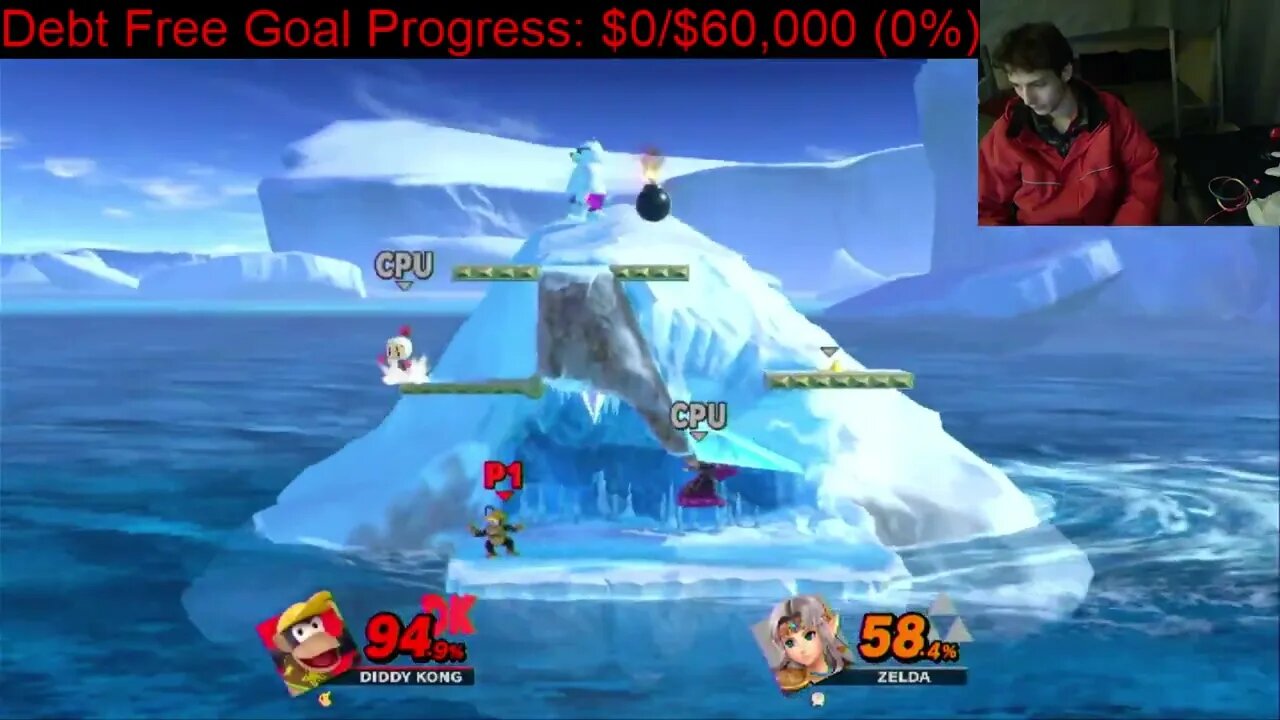 Diddy Kong VS Zelda On The Hardest Difficulty In A Super Smash Bros ...
