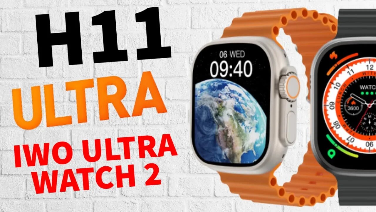 H11 Ultra Smartwatch série 8 original, iwo watch 2, 49mm, bateria de ...