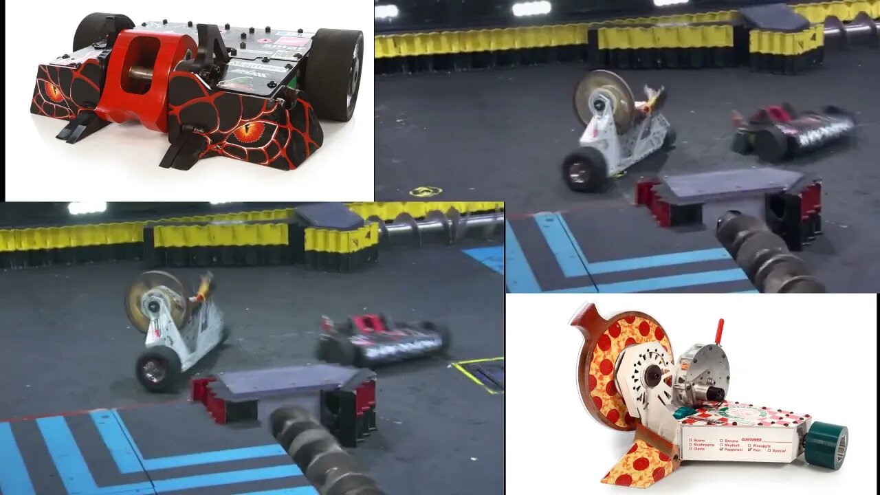 BattleBot Black Dragon v BattleBots Riperoni Side By Side - Media from ...