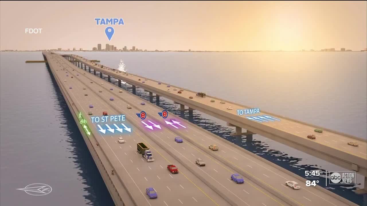 Construction ramps up on $865M Howard Frankland Bridge redesign