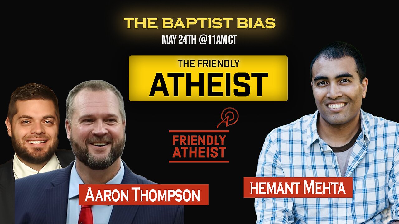 Friendly Atheist Interview w/ Hemant Mehta and Pastor Aaron Thompson ...