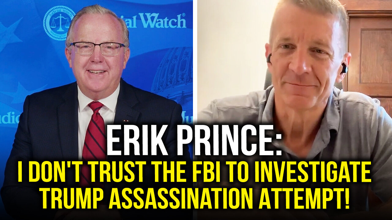 Erik Prince: I Don't Trust the FBI to Investigate Trump Assassination ...