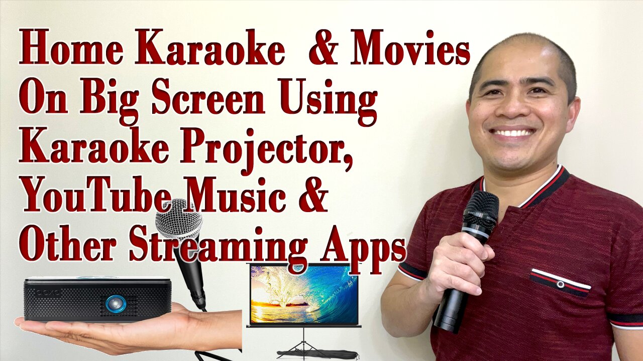 Home Karaoke & Movies On Big Screen Using Karaoke Projector, YouTube ...