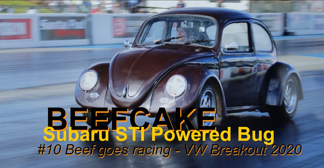 VW Beetle Drag Racing BEEFCAKE Santa Pod RWYB Sept 2020 VW Breakout Bug ...