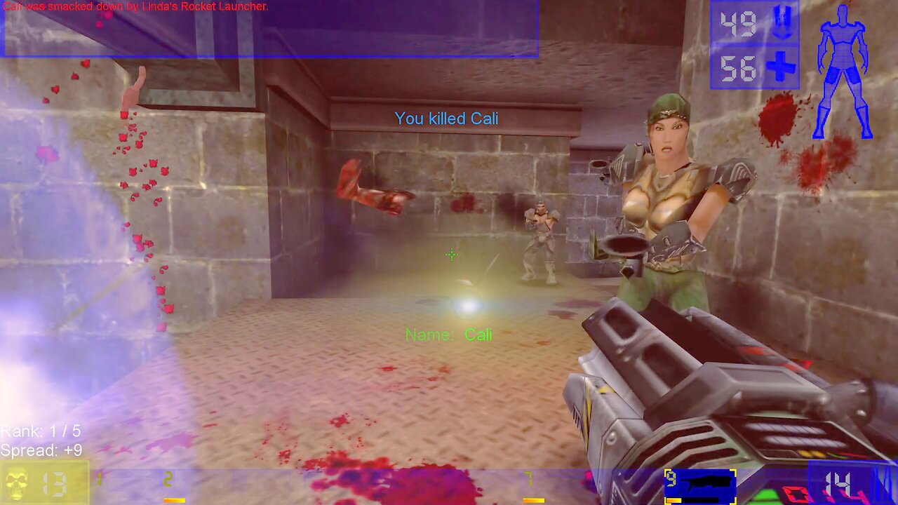 Exploring Unreal Tournament Turbine Deathmatch Level on Windows