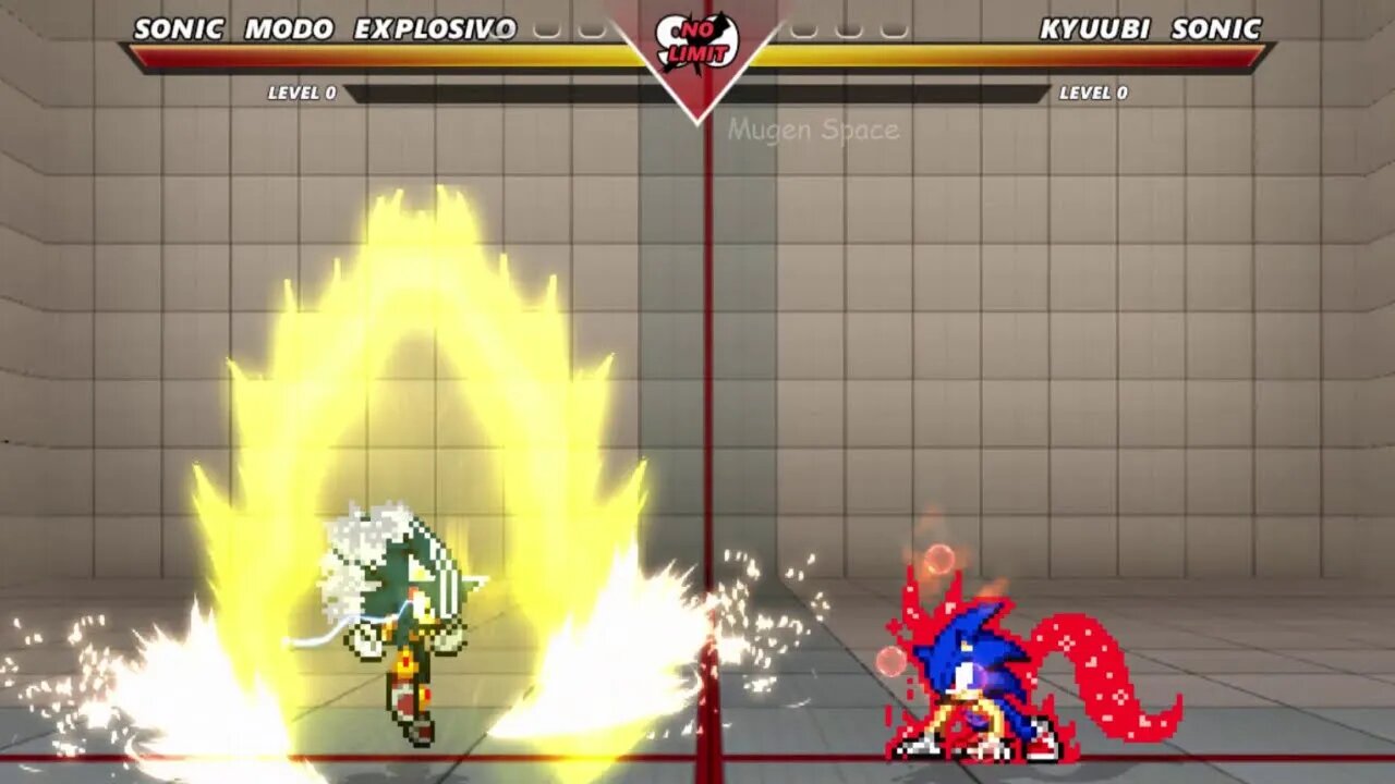 Hyper Sonic & Dark Sonic VS Kyuubi Sonic & Silver fase 4 & Sonic I ...