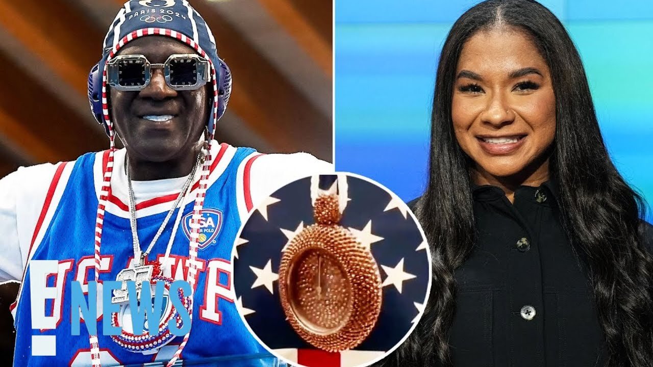 Flavor Flav Gifts Jordan Chiles Custom Bronze Clock Following Medal ...