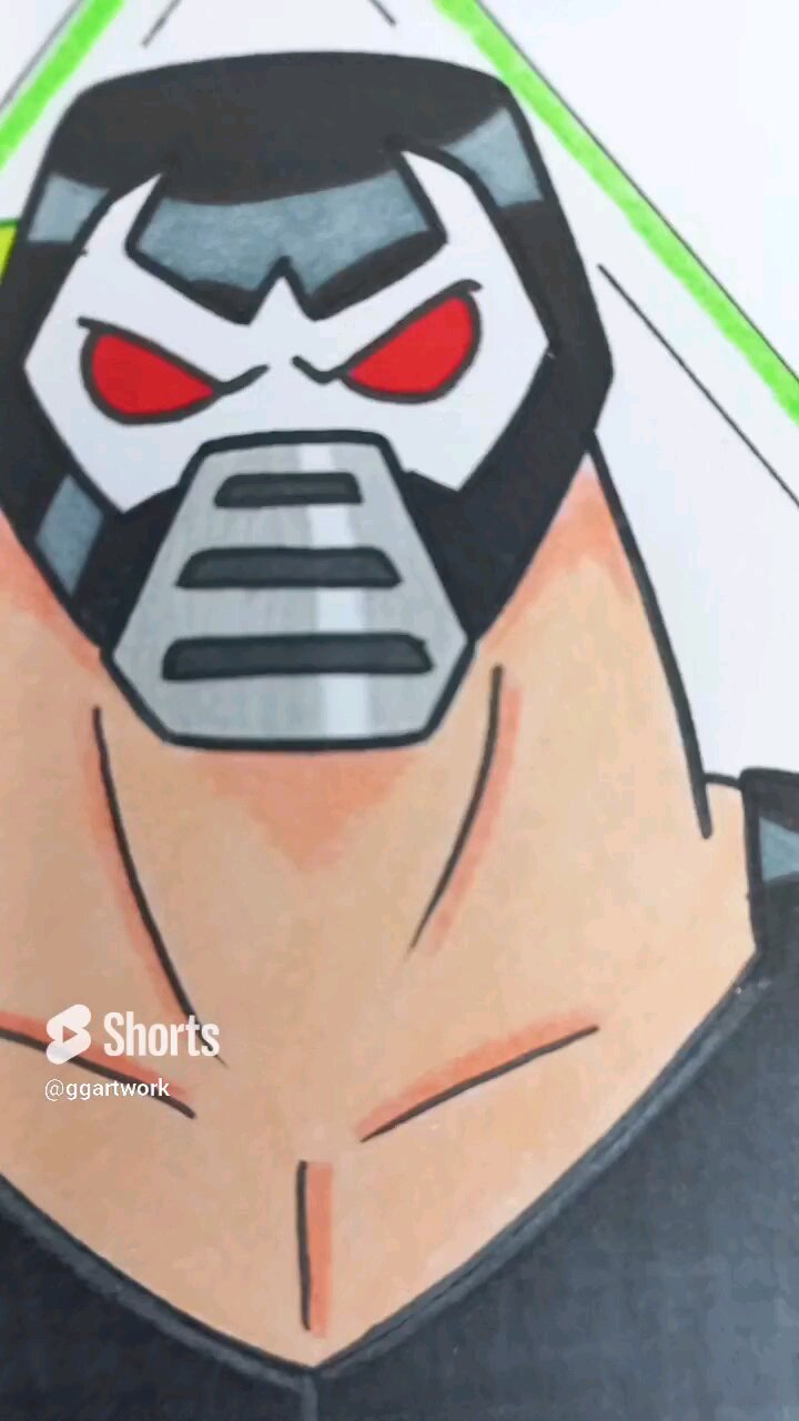 Bane! Teen Titans Go Style Cartoon Drawing