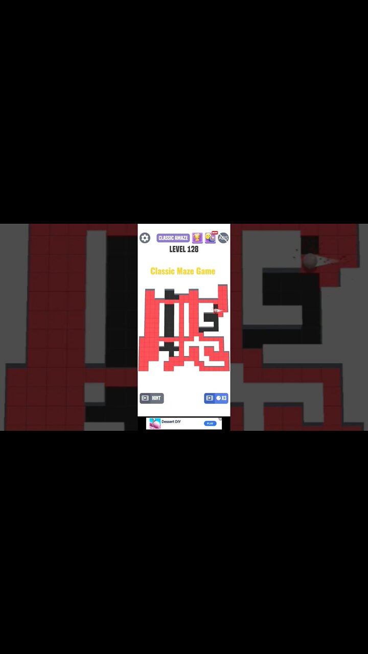 Classic Maze Game Level 128. Part 2 #shorts