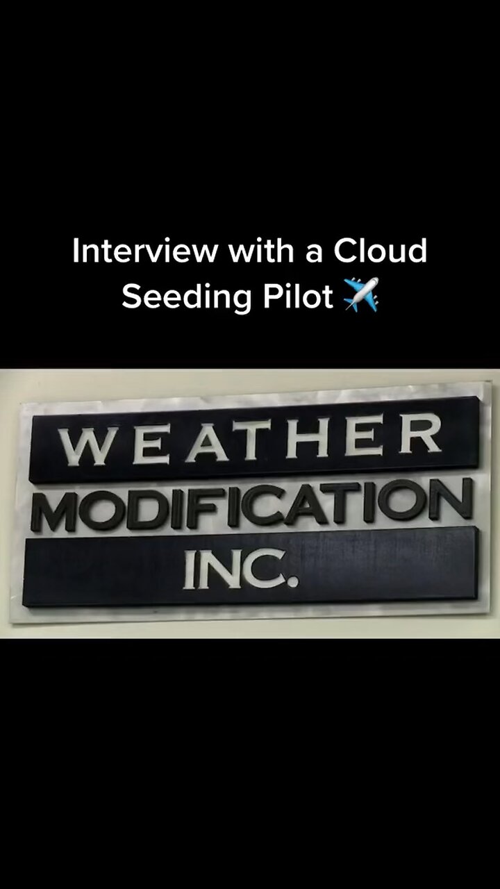 Who says weather modification doesn’t exist?