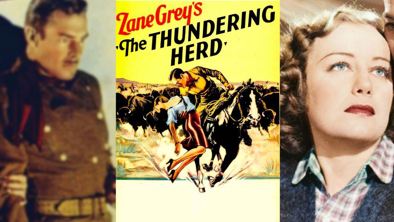 THE THUNDERING HERD aka Buffalo Stampede (1933) Randolph Scott & Judith ...