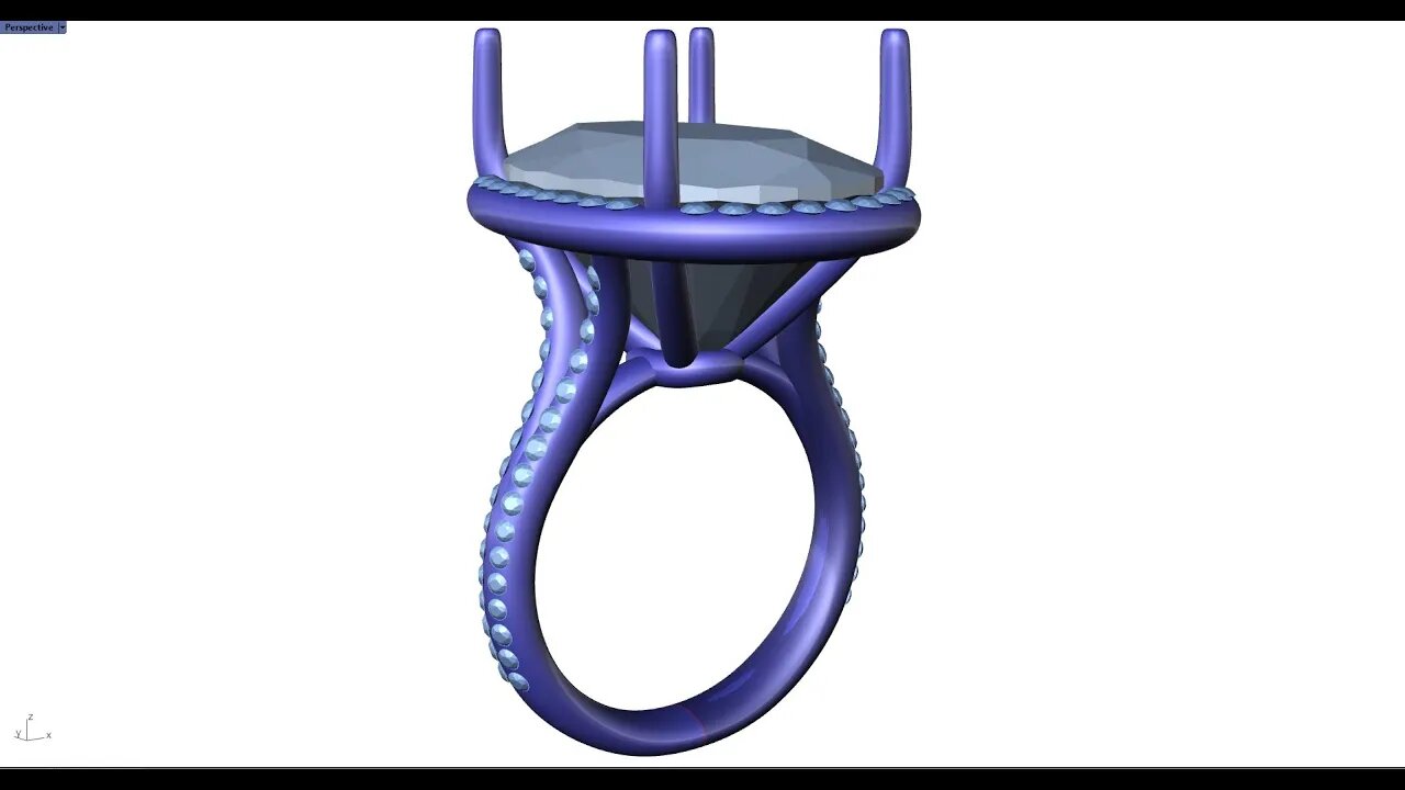 How To Design 3D CAD Jewelry Model Women Diamond Engagement Ring Course ...