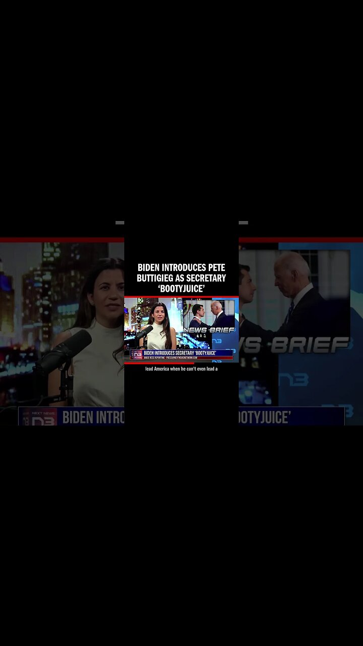 Biden Introduces Pete Buttigieg as Secretary ‘Bootyjuice’