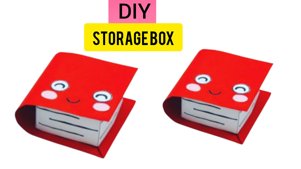 DIY Mini Paper Storage Box / Paper Craft Idea / Book Gift Box / Easy ...