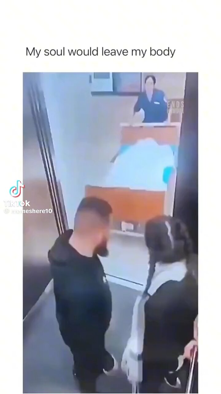 Elevator dead body prank