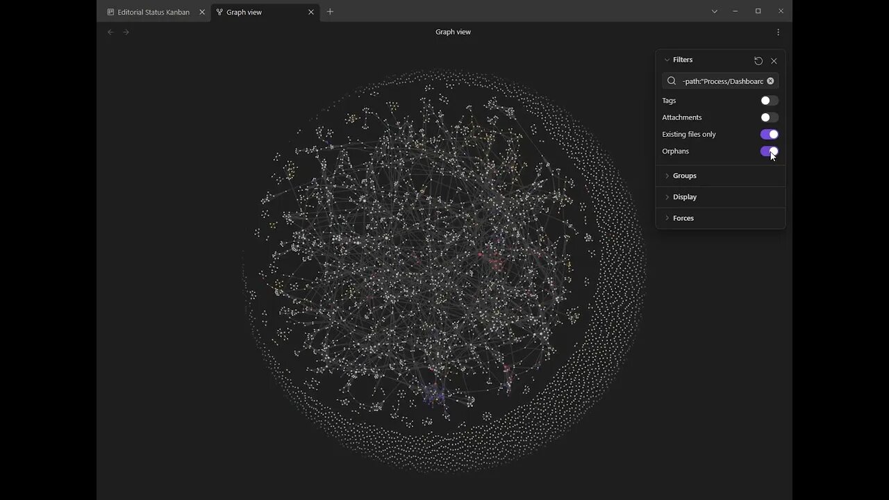 Massive Obsidian Vault Graph View with 18,753 Notes