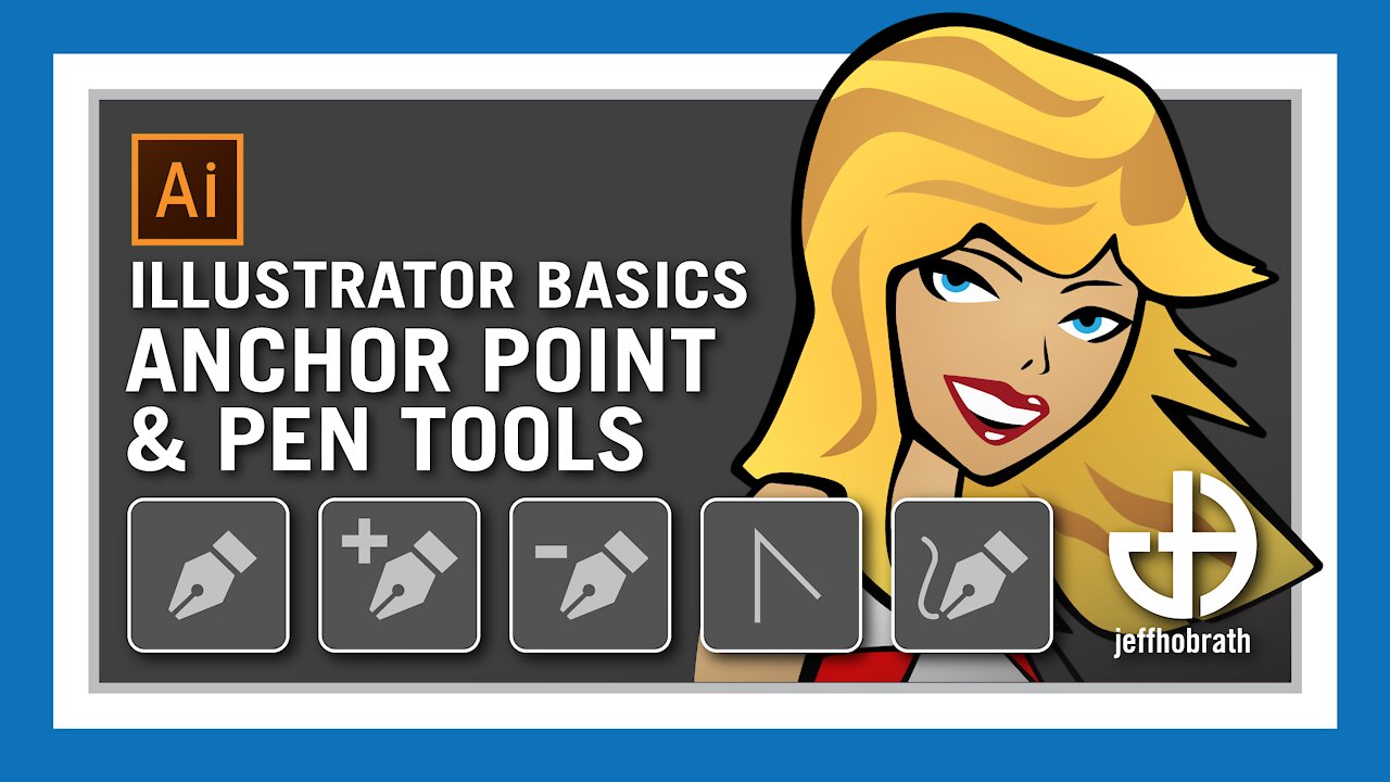Pen, Anchor Point and Curvature Tools Tutorial | Adobe Illustrator ...