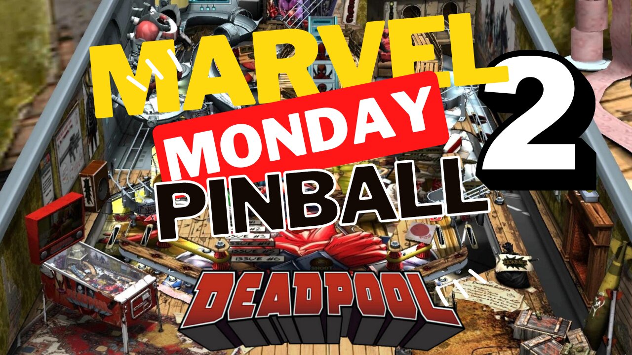 Marvel Monday Pinball Playing Deadpool vs Off Grid Arcade - Derek's ...