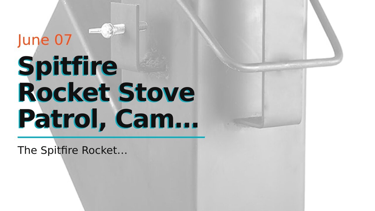 Spitfire Rocket Stove Patrol, Camp Rocket Stove Wood Burning Portable ...