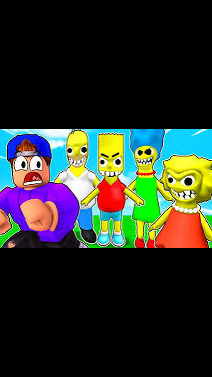 Roblox survive the cursed hungry Simpsons?!