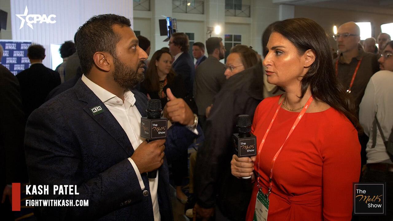 Mel K & Kash Patel at #CPAC | Marching Towards Justice & Victory 2024 ...