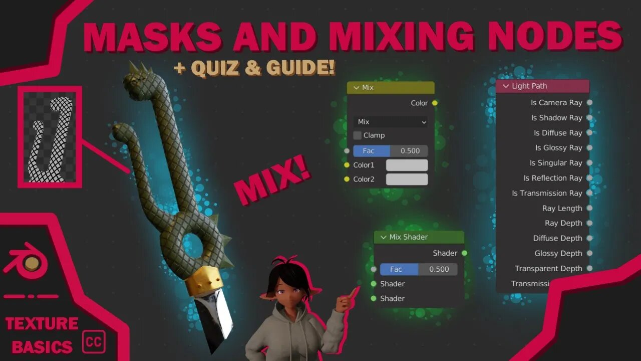 COMBINE TEXTURES/SHADERS! Masks and Mixing Nodes (+Light Path ...