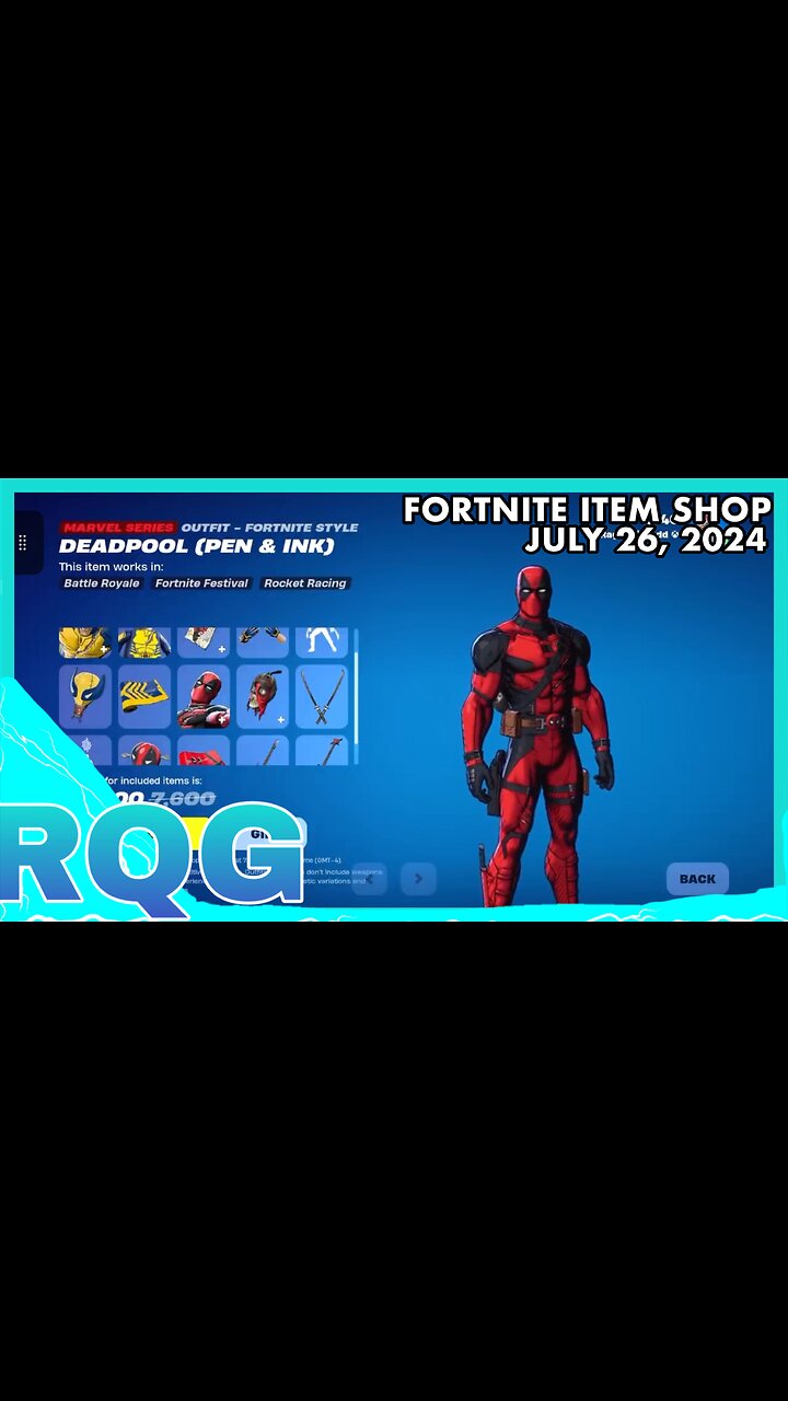 “NEW” DEADPOOL & WOLVERINE BUNDLE IS HERE! FORTNITE ITEM SHOP (July 26 ...