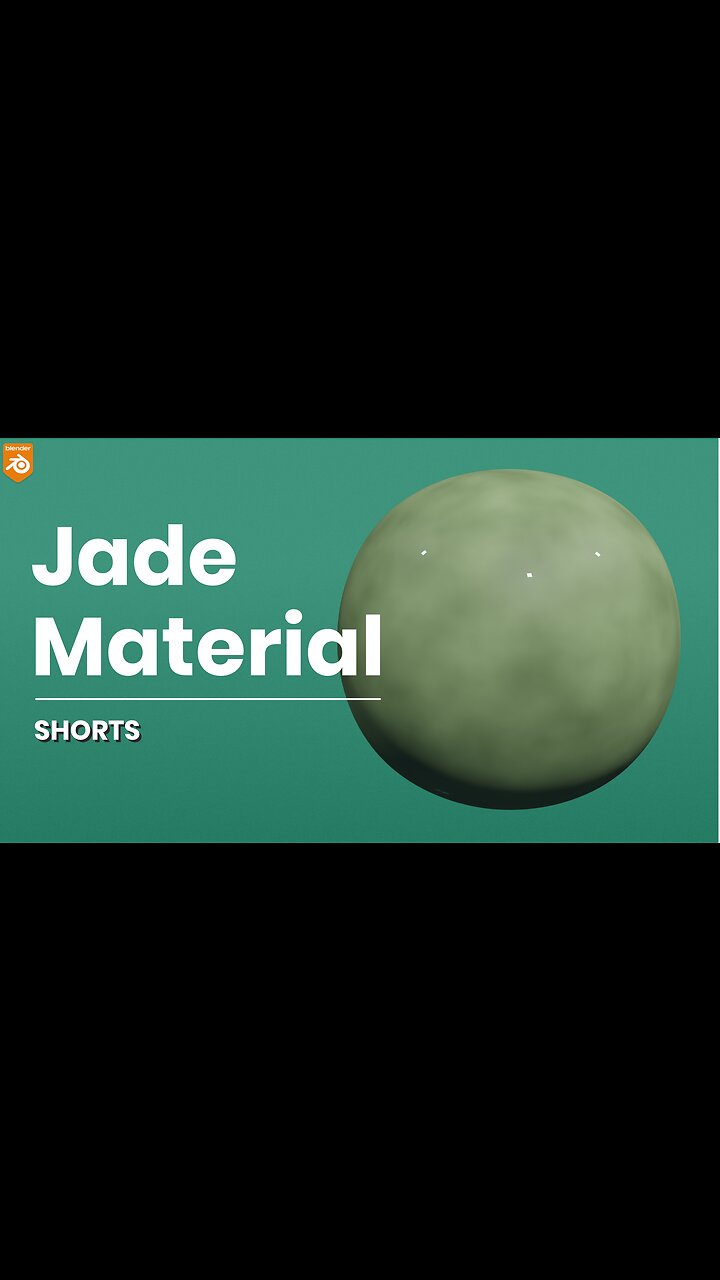 How to make a procedural jade material in Blender | Textures & Materials | #shorts