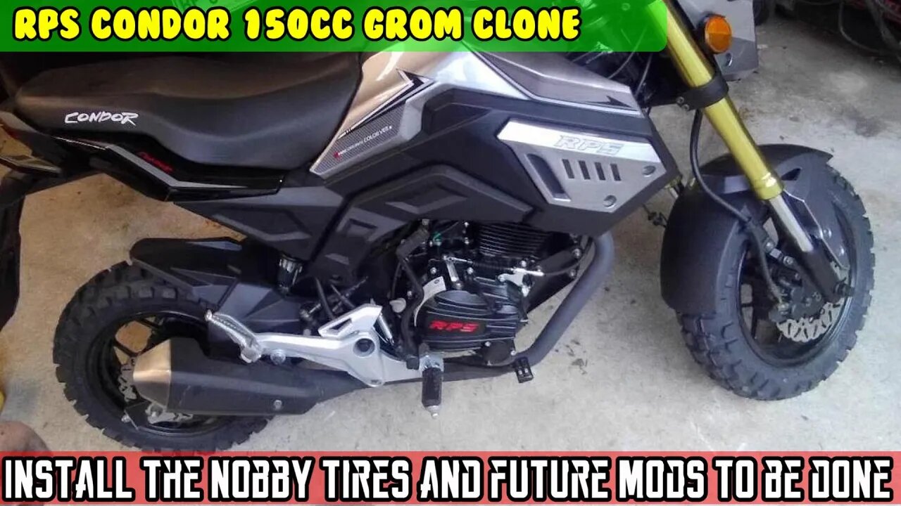 (E4) RPS Condor 150cc Gets nobby tires installed and some on/off road ...