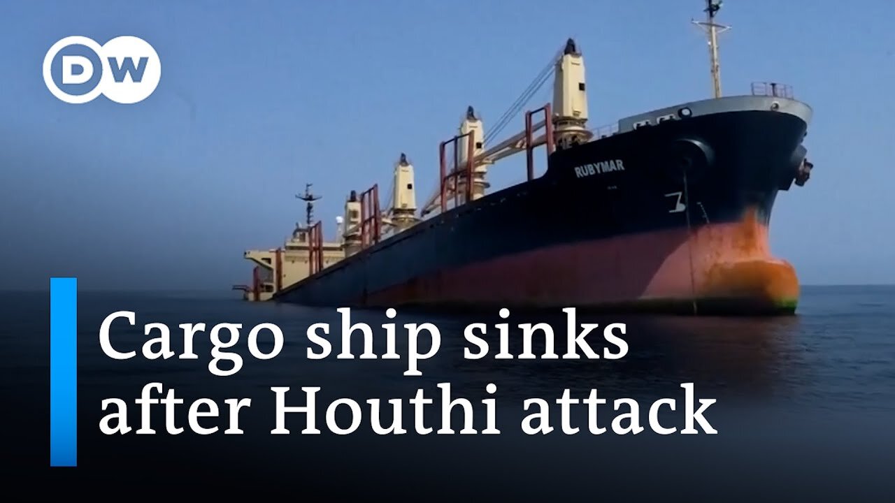 After Houthi attack: Cargo ship with 41,000 tons of fertilizer sinks ...