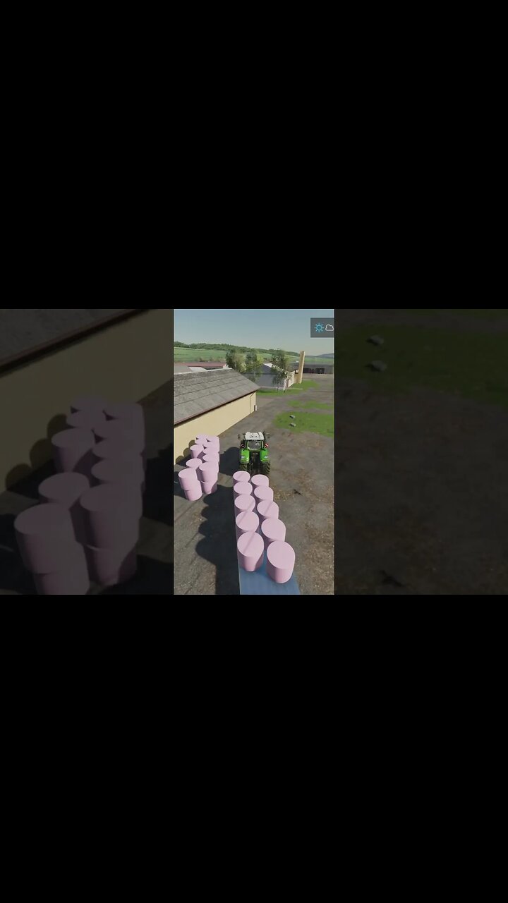 Bales And Nitrogen Farming Simulator 22 #shorts #fs22 #farming