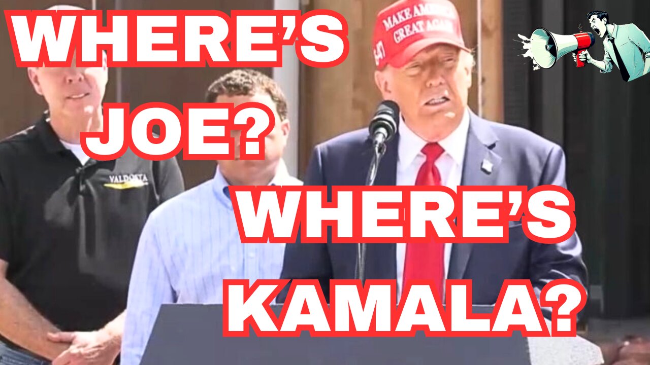 Donald Trump visits Georgia during Hurricane Helene devastation