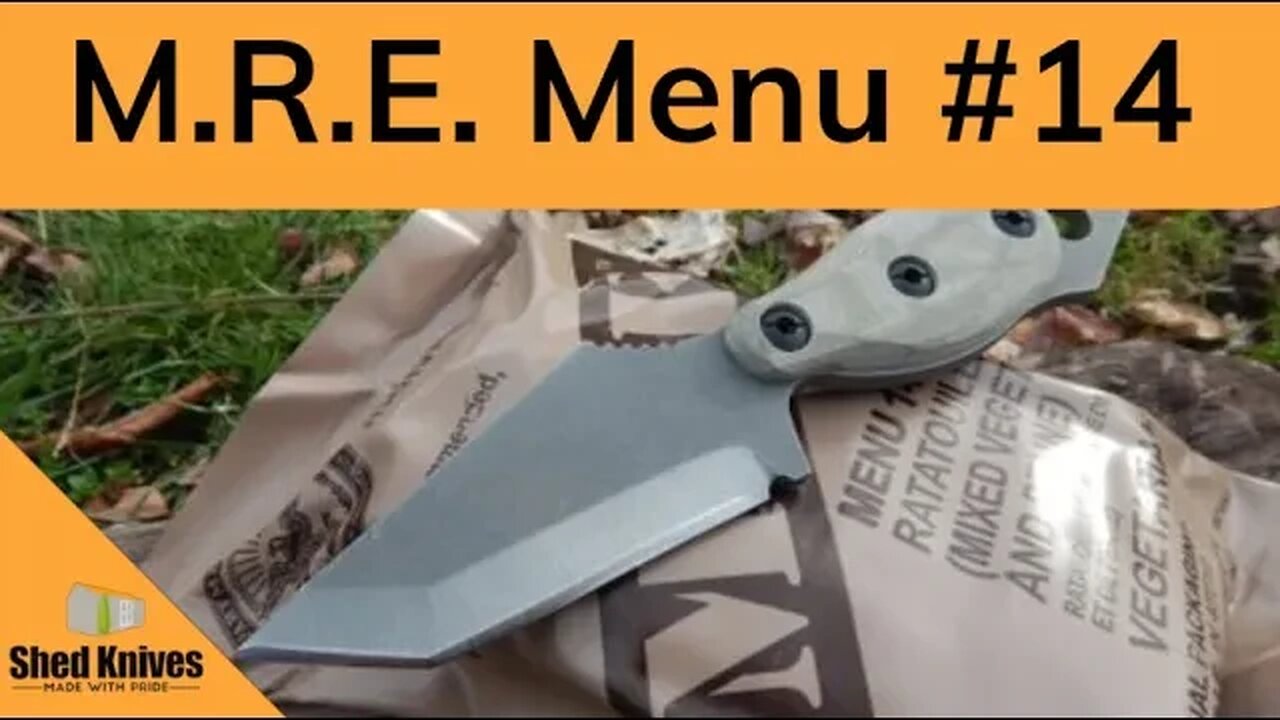 Opening & Reviewing a Military M.R.E. - What's Inside? | Shed Knives # ...