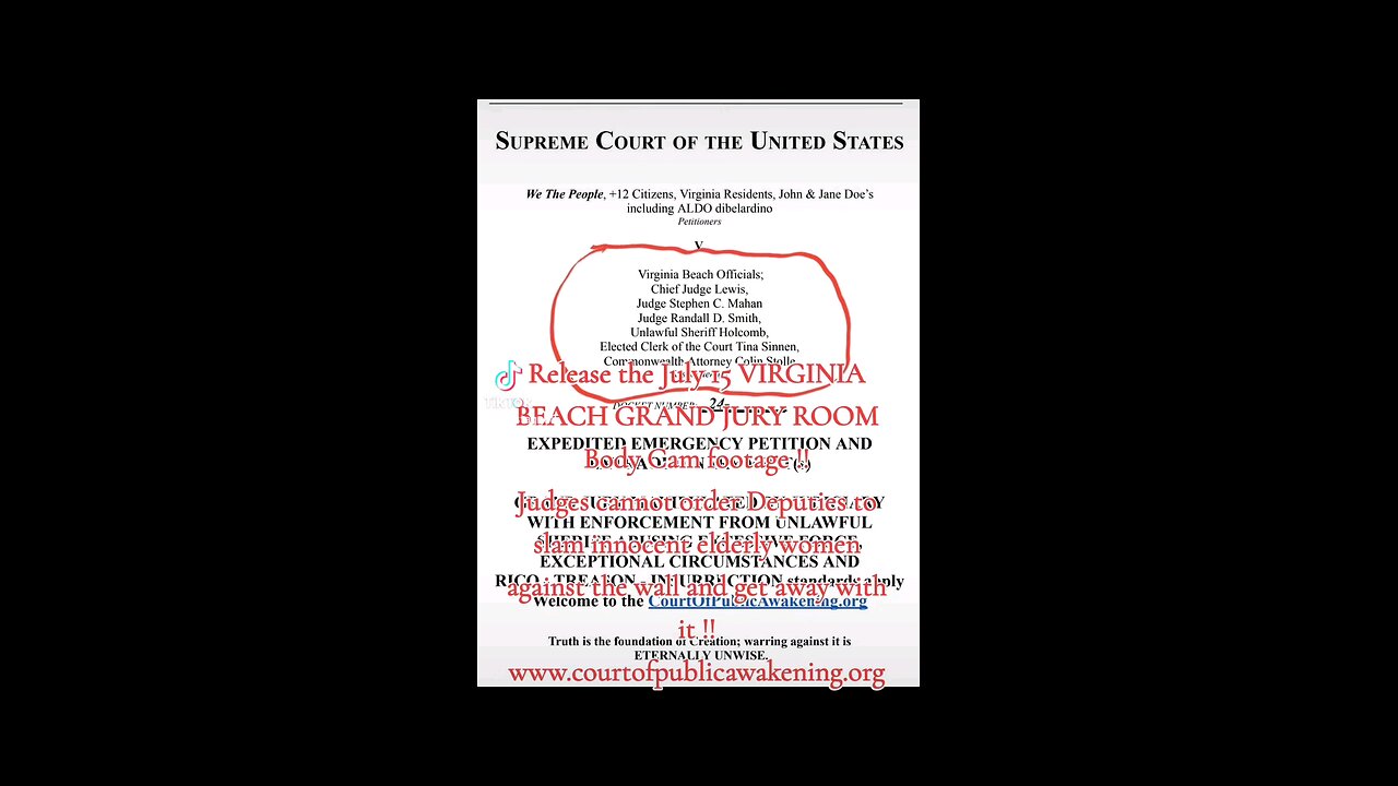 😡Physical abuse in Virginia Beach Grand Jury Courts ! Citizen ...