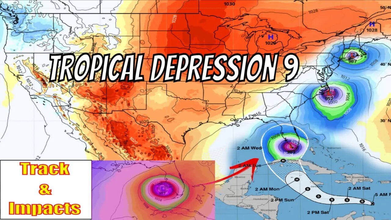Potential Major Hurricane Forms From TD9, Tropical Storm/Hurricane ...