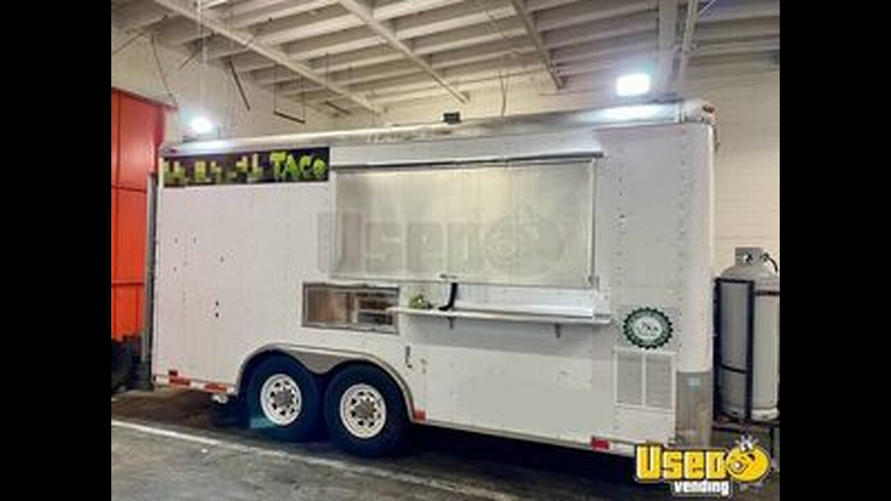 8' x 16' Street Food Concession Trailer with 2023 Kitchen Build-Out for ...
