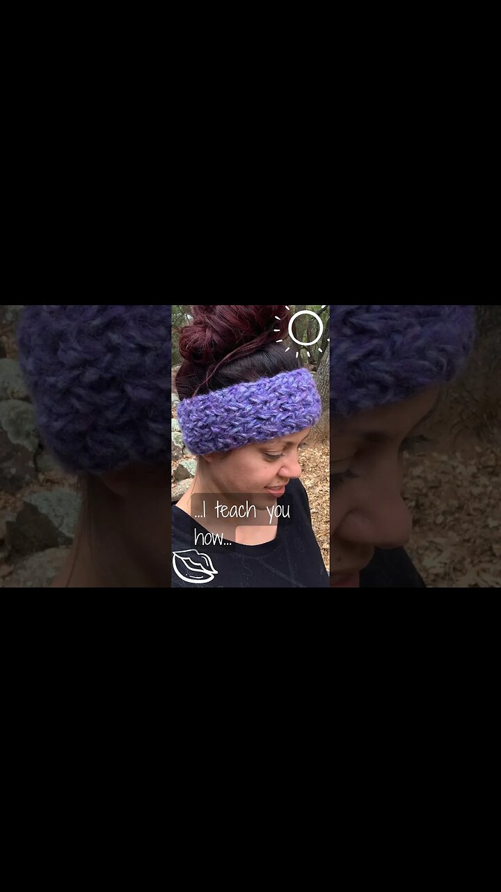 Stunning Purple Feather Stitch Headband | Learn this stitch! | Jenetics ...