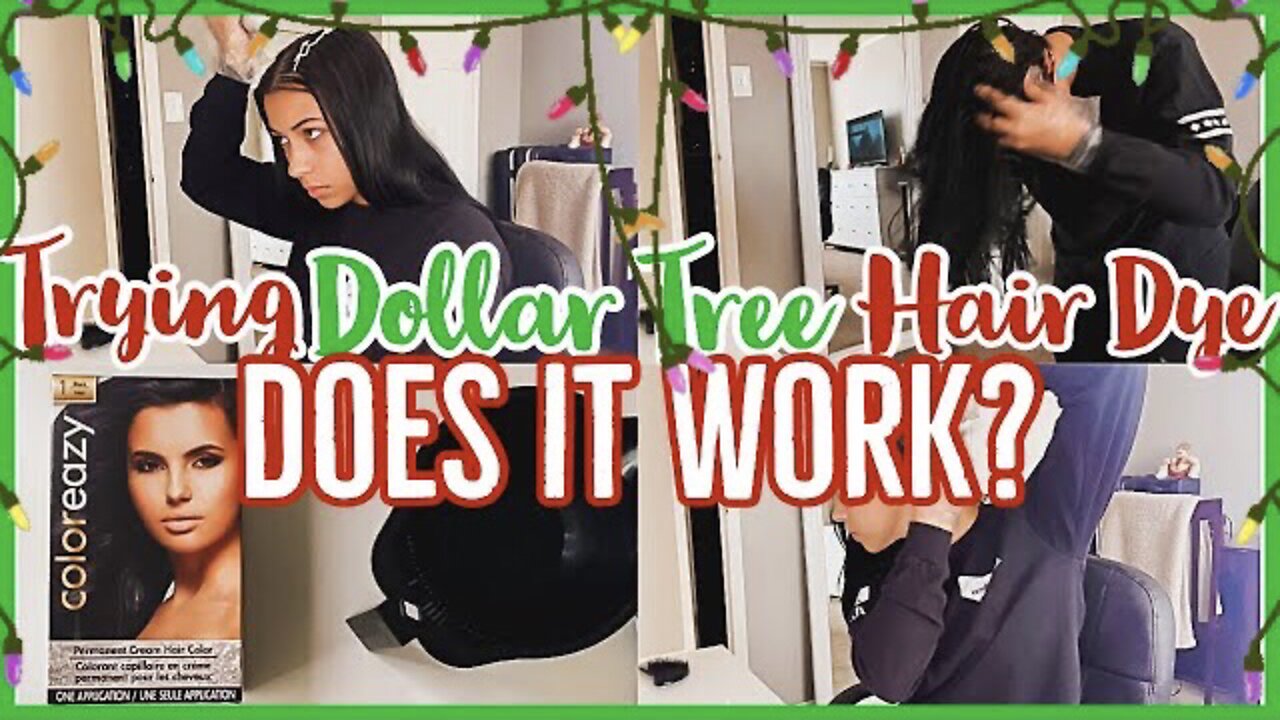DYEING MY HAIR💆🏻‍♀️AT HOME USING *DOLLAR TREE*💲HAIR DYE 2021 | DOLLAR ...