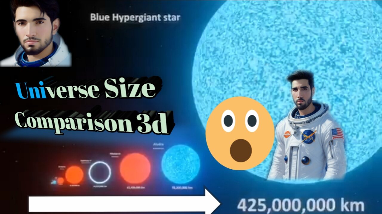Universe Size Comparison 3d Animation Comparison Stars Real Scale Comparison