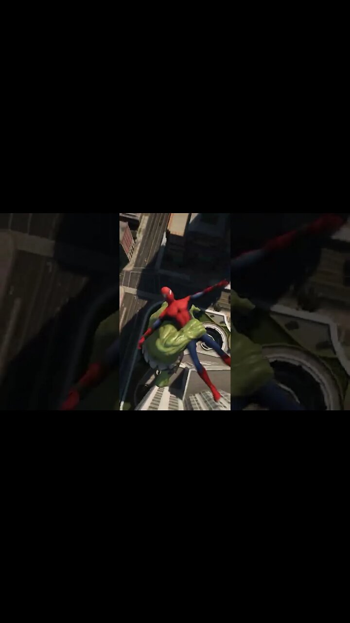 spider man falling from high building