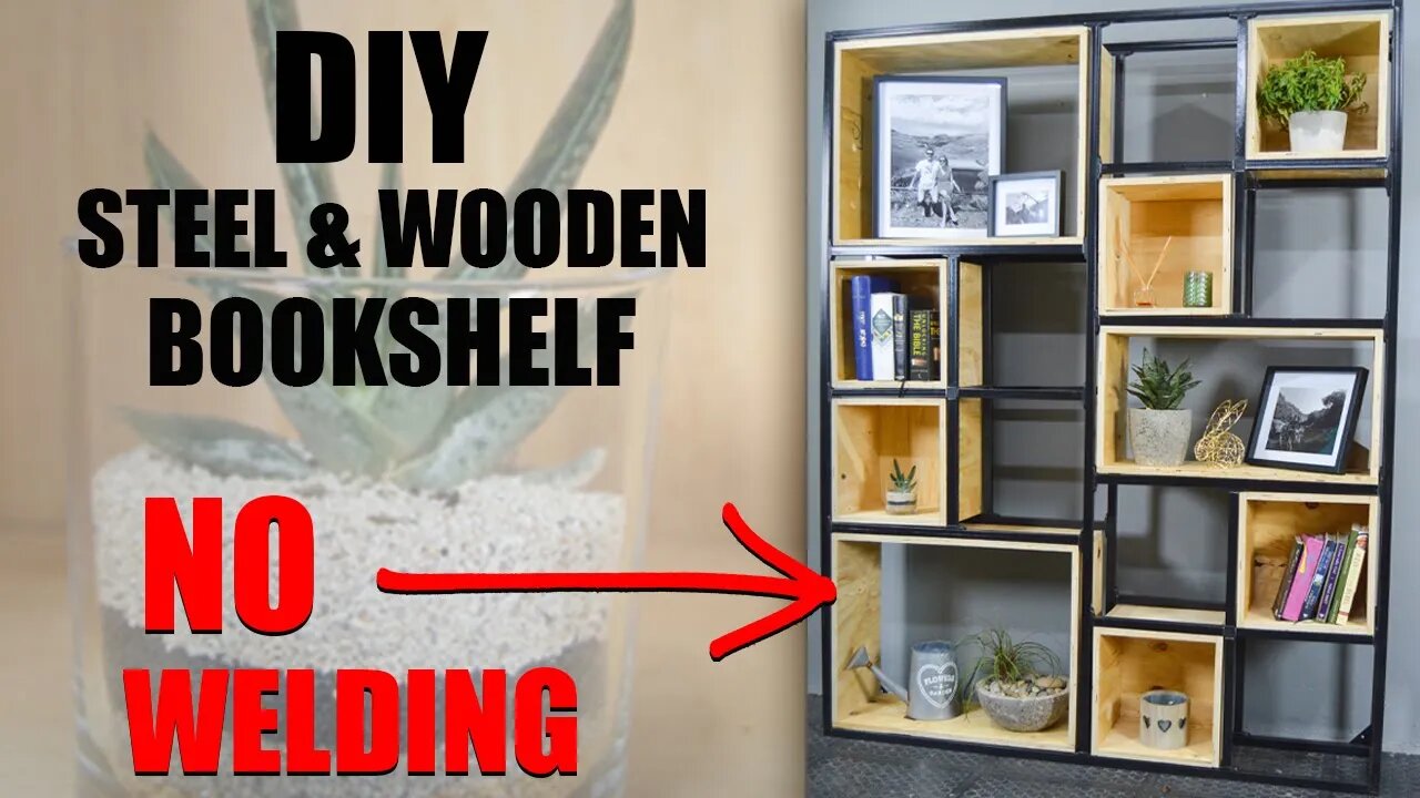 DIY Homemade Bookshelf - NO WELDING!