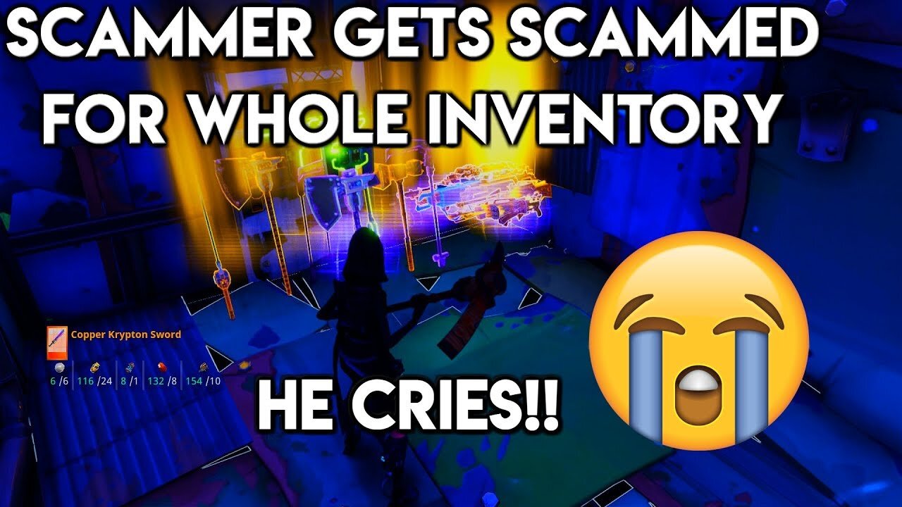 FORTNITE *SCAMMER GET SCAMMED FOR WHOLE INVENTORY* | FORTNITE SAVE THE ...