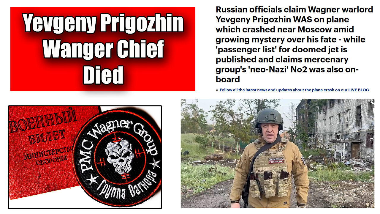 Russian Officials Claim Chief of The Wagner Group Yevgeny Prigozhin has ...