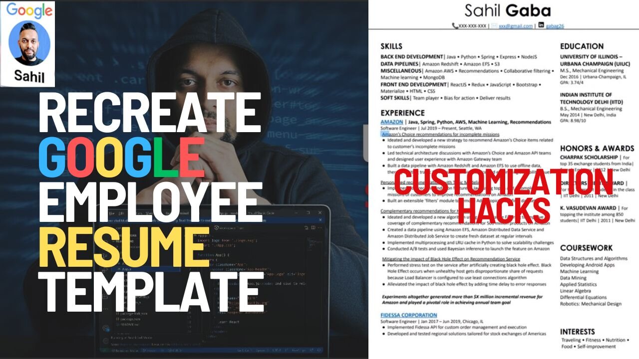 How to make the Perfect Resume 2024 🚀 Google Employee Style! # ...