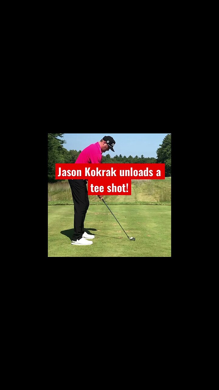 Jason Kokrak unloads a tee shot for LIV Golf! #jasonkokrak #liv #golf