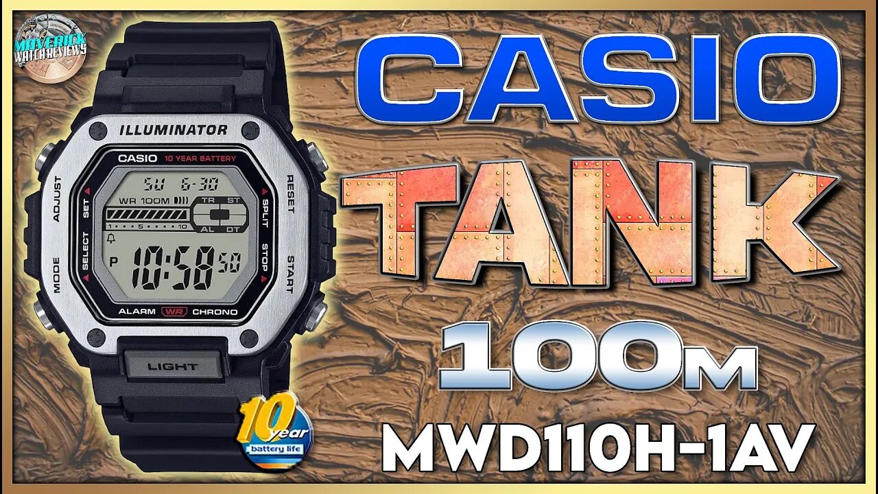 The Tank! | Casio 10 Year Battery + Stainless Steel Bezel 100m MWD110H ...