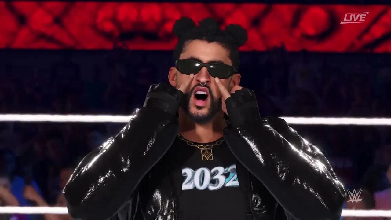 WWE 2K23: Bad Bunny Vs. Logan Paul (Legend Difficulty)