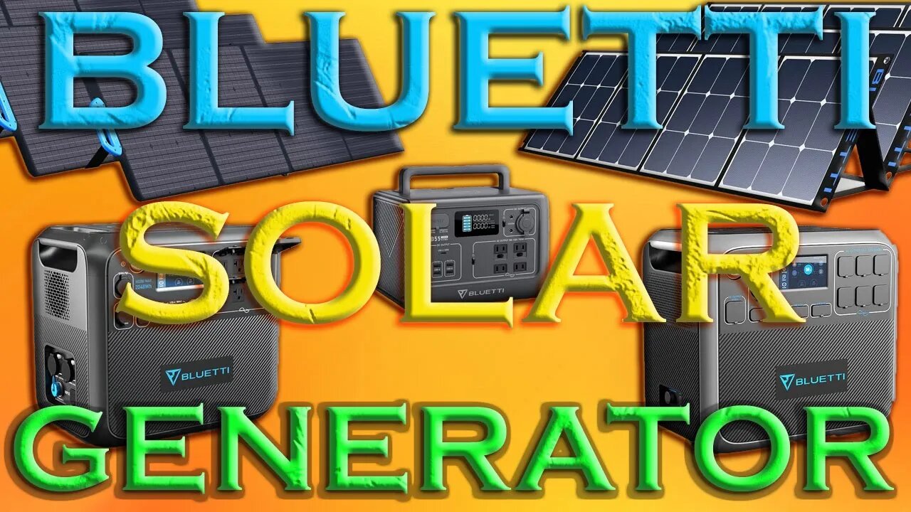 Bluetti 2400Wh Solar Generator 1000w Portable Power Station With Solar ... Bluetti 2400Wh Solar Generator 1000w Portable Power Station With Solar ...